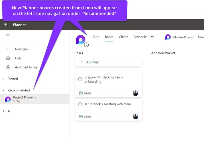 Creating Private Planner Boards with Microsoft Loop